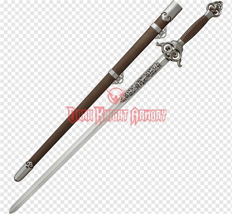 지안 중국 무술 중국 칼과 Arm 팔 Dao Sword 무기 카타나 바스켓 힐드 소드 Png Pngwing