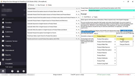 How To Enrich Prestashop Product Description Add Call To Action Features Html With Chatgpt