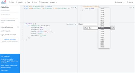 Javascript Set Minmax Date Of Jquery Datepicker Stack Overflow