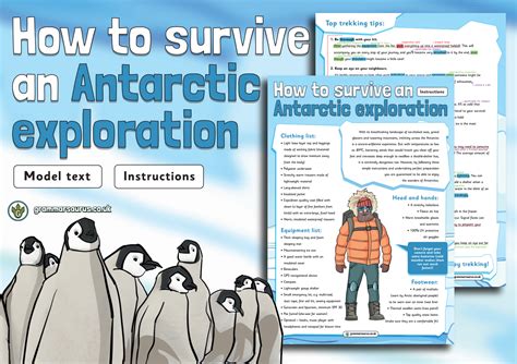 Year 6 Model Text Instructions How To Survive An Antarctic Exploration Grammarsaurus