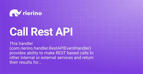Call Rest Api Rierino