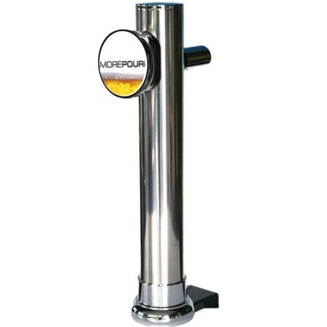 Unity Font Draught Beer Tower With Chrome Tap Morepour