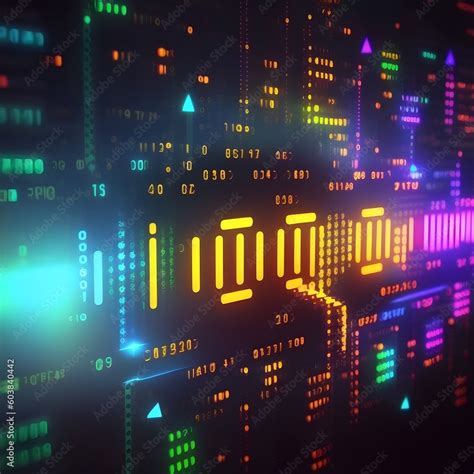 Digital Binary Code Transformation A Fascinating Fusion Of Ones And Zeros To Create Abstract