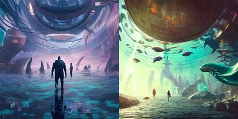 Futuristic Underwater City With Stable Diffusion AI AI Demos