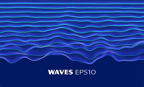 추상 벡터 최소한의 배경입니다 음파 천 파도 펄스 사운드 데이터 0명에 대한 스톡 벡터 아트 및 기타 이미지 0명 3차원 형태 가능성 Istock