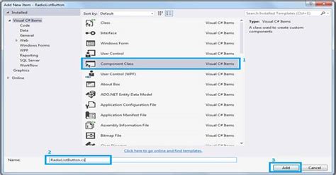 How To Create And Add A Radio List Button Into Window Applications In C