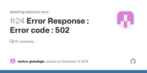 Error Response Error Code Issue Wkeeling Selenium Wire GitHub