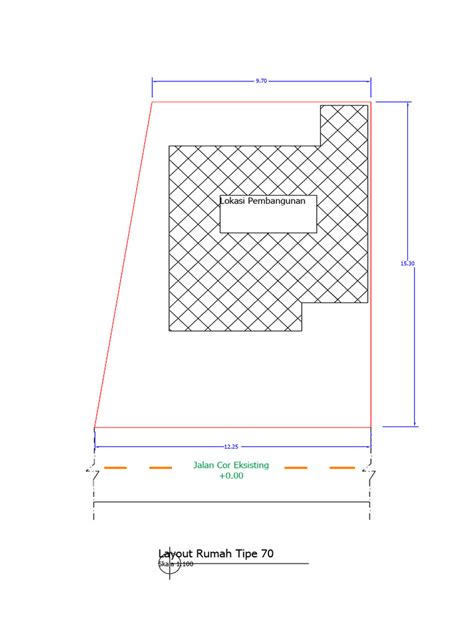 Layout Rumah Tipe 70 Lokasi Pembangunan Pdf