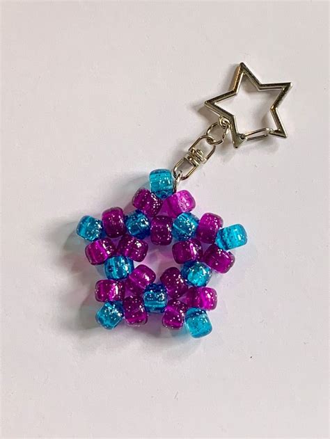 Kandi Star Keychains Etsy Kandi Kandi Bracelets Beaded Jewelry