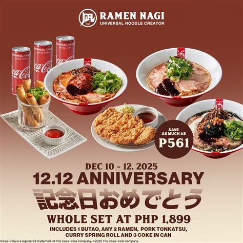 Ramen Nagi Ph 12 12 Anniversary Whole… The Beat Manila
