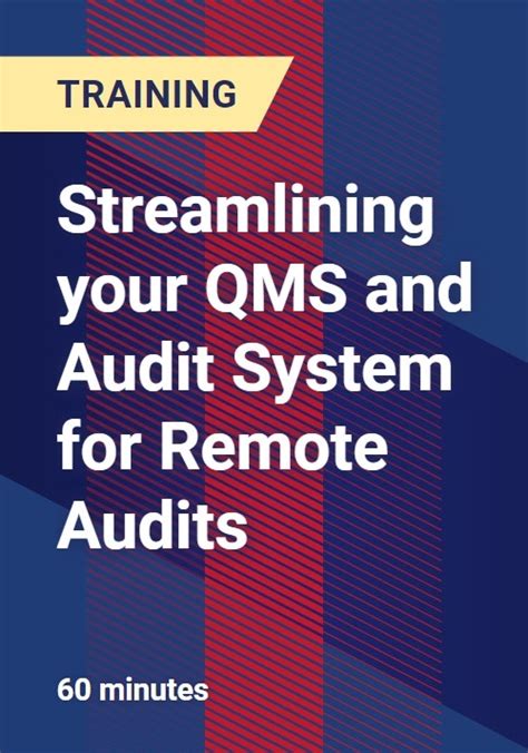 Streamlining Your Qms And Audit System For Remote Audits
