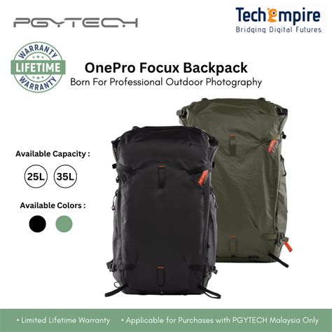 Pgytech Onepro Focux Backpack Lightweight Outdoor Hiking Bag For Photographer Shopee Malaysia