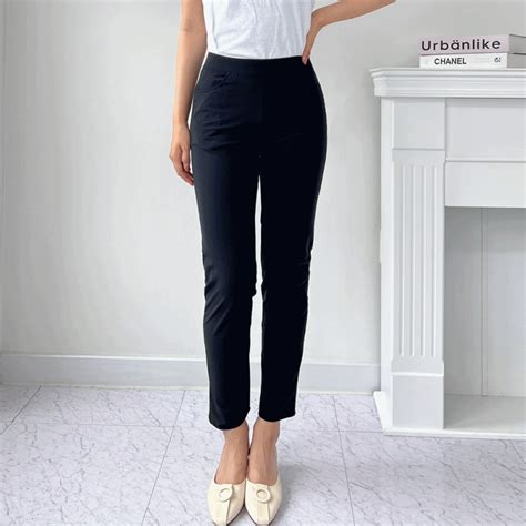 여름 빅사이즈 아이스 쿨 벤츄리 스판 밴딩 팬츠 기본 일자 슬림 레깅스 스키니핏 슬랙스 에이블리