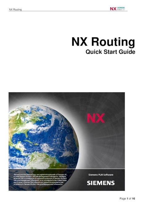 Pdf Nx Routing Quick Start Guide Dokumentips