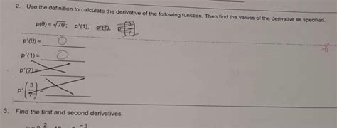 Solved Use The Definition To Calculate The Derivative Of Chegg