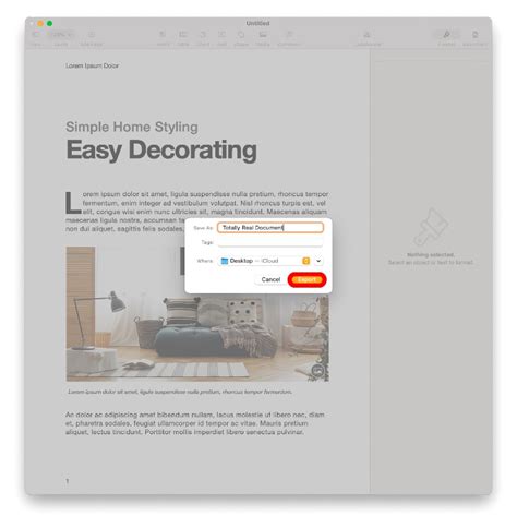 Convert Apple Pages Document To Microsoft Word Docx On Mac Tutorial