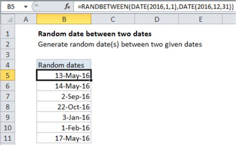 How To Generate Random Date Between Two Dates In Excel July 3 2025