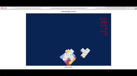 tetris 3d clone with unity initial 3d versions 4 youtube