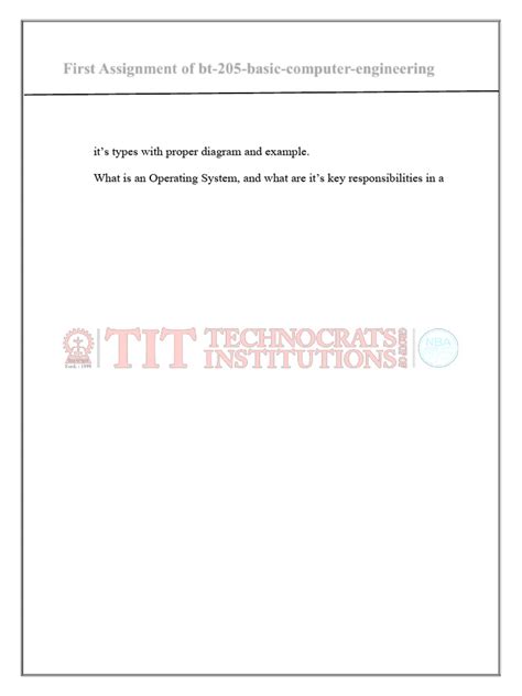 First Assignment Of Aimltit 1 Pdf
