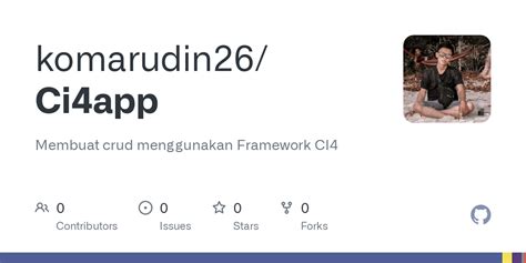 GitHub Komarudin26 Ci4app Membuat Crud Menggunakan Framework CI4