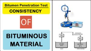 Bitumen Penetration Test Consistency Test Construction Encyclopedia