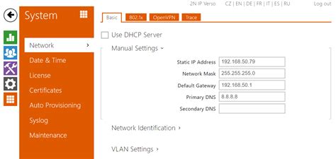 Static IP Address How To Set Up Static IP Address On N IP Intercom FAQ Intercoms Private