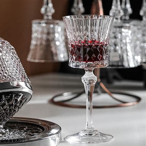 Diamond Wine Glasses Mediteranian Style Glasscias Wine Glasses