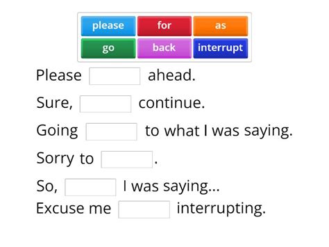 B1 Bp 23 Interrupting And Dealing With Interruptions Complete The