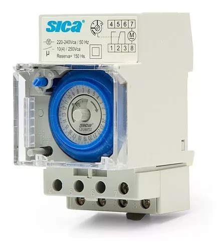 Interruptor Sica Timer Progamable Riel Din 10a MercadoLibre