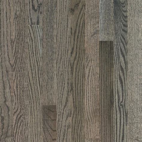 Bruce Plano Low Gloss Gray Oak 34 In T X 2 14 In W Smooth Solid Oak