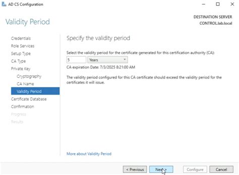 Labconfiguring A Microsoft Server To Be A Root Certificate Authority