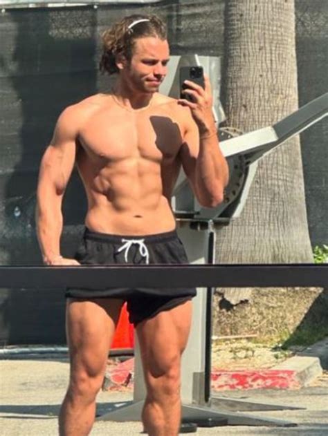 Arnold Schwarzeneggers Lookalike Son Joseph Baena Stuns In Beach Photos Herald Sun