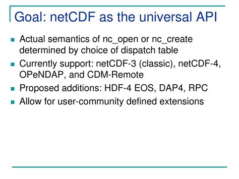 Dispatch Layer And The Netcdf Architecture Ppt Download