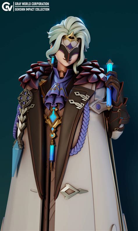 Dottore 2 Genshin Impact 3d Print Model By Gray World Corporation