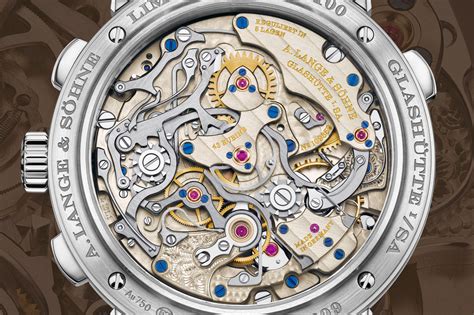 A Lange Sohne 1815 Rattrapante Perpetual Calendar pink gold movement ...