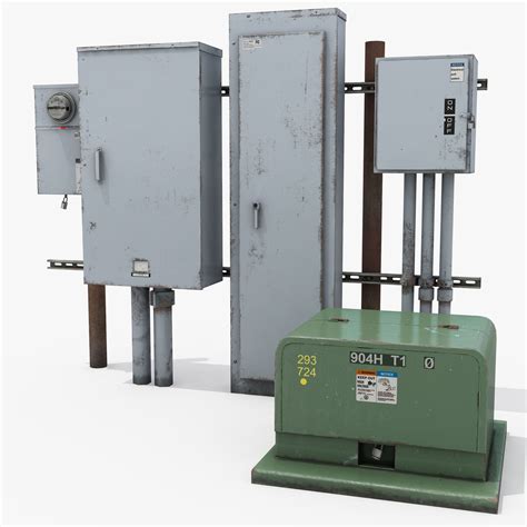 Electrical Panel Board 3d Model 69 3ds Blend C4d Fbx Max Ma Lxo Obj Free3d