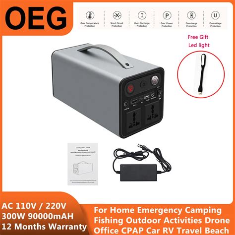 야외 캠핑용 태양광 발전기 보조베터리 휴대용 발전소 인버터 Usb C타입 Pd 300w 90000mah 태양 에너지 저장 장치