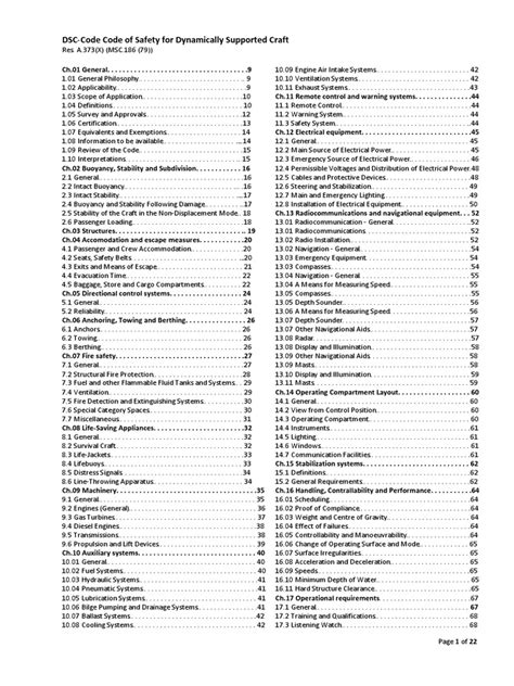 Dsc Code Of Safety For Dynamically Suppo Pdf Buoyancy