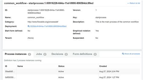 Generating Another Process Instance Flowable