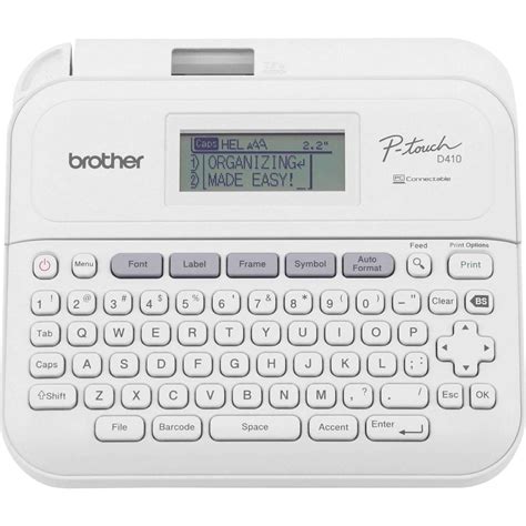 brother p touch pt d410 advanced connected label maker home and office