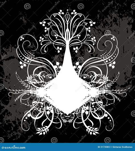 Label Element Stock Vector Illustration Of Abstract Floral 3173583
