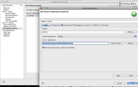 Creating Cdt Projects For Wxwidgets Applications Wxwiki