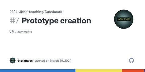 Prototype Creation · Issue 7 · 2324 3bhif Teachingdashboard · Github