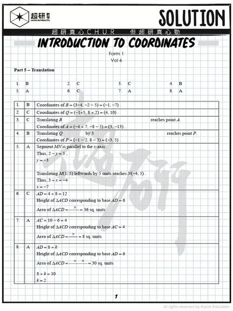 S1 L24 R06 Introduction To Coordinates Ver2024 Homework Solution Pdf Cartesian Coordinate