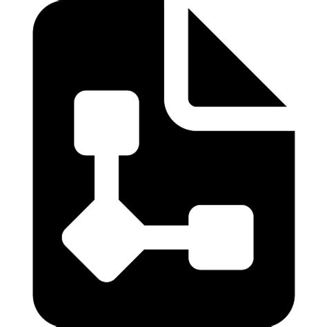 Document Flowchart Icon Vector