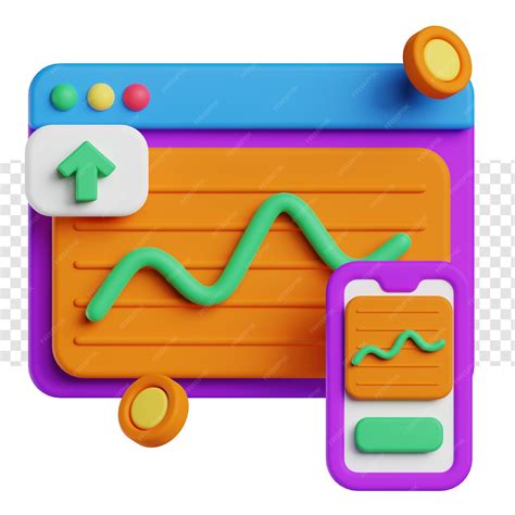 Premium Psd Data Analysis Graph 3d Illustration