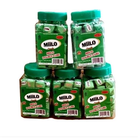 Miilo Candy Double Cube Chocolate Milo Candy Jar Contains 50 Pcs Shopee Malaysia