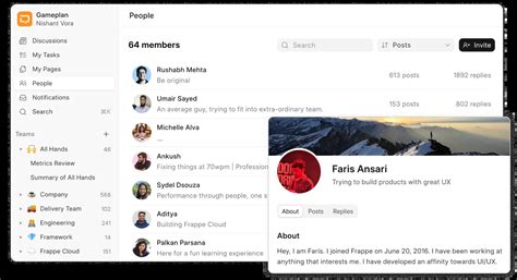 Open Source Team Collaboration Tool Frappe Gameplan
