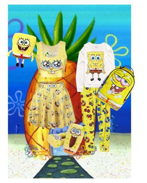 Spongebob By Jk Marsh Liked On Polyvore Featuring Forever 21 And Sprayground Spongebob