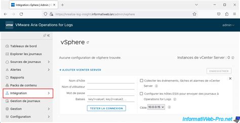 Deploy Vmware Aria Operations For Logs On Vmware Vsphere 67 To Collect Logs From Your Esxi